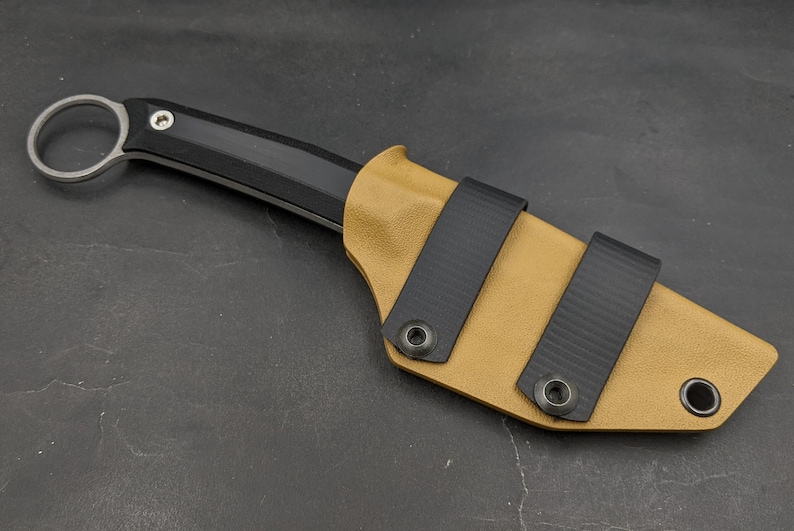 Gharial Knife Fixed Double Edged Blade Serrated Karambit Pikal - Etsy