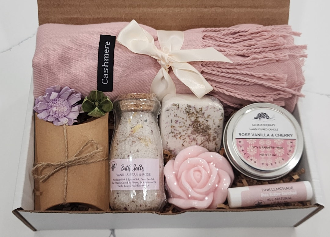 Cozy Gift Box, Holiday Gift Box, Cashmere Blend Scarf Gift, Mother's ...