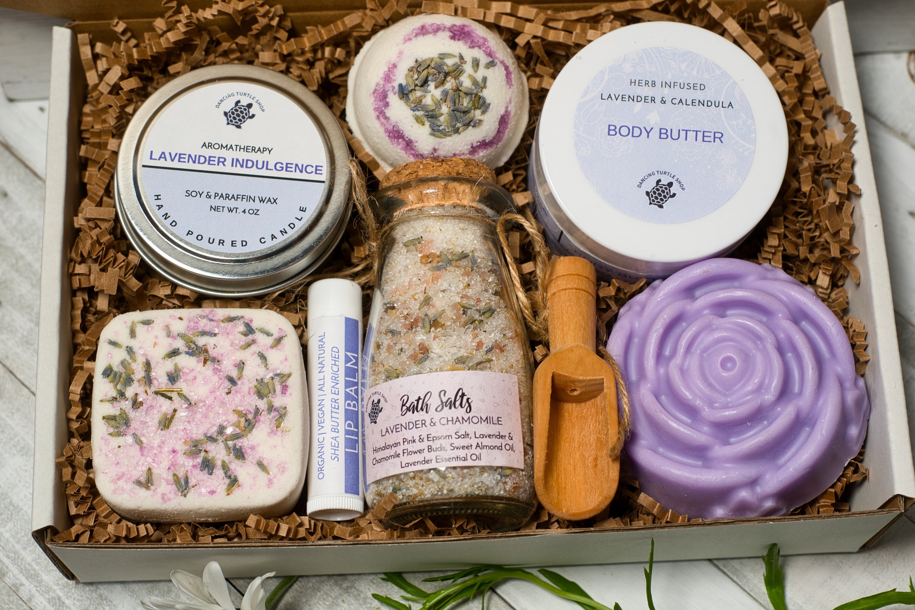 Spa Gift Set Organic Relaxation Gift for Women Self-care | Etsy