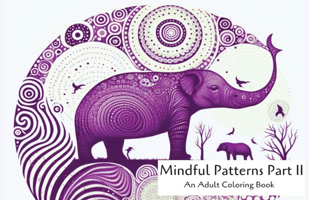 Mindful Patterns Part II an Adult Coloring Book With Easy to Color ...