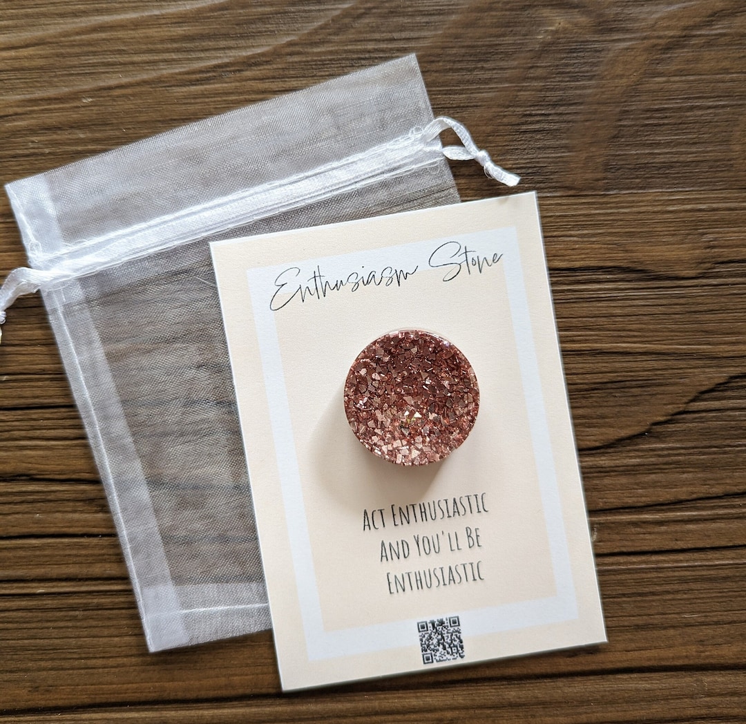 Resin Enthusiasm Stone, Anti-anxiety Stone, Lucky Pocket Stone, Touch ...