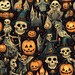 Digital Pattern Bundle Halloween, Including 4 Designs, 12x12 Inches ...