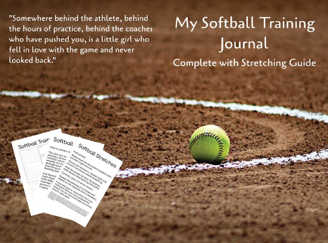 My Softball Training Journal Complete With Stretching Guide - Etsy