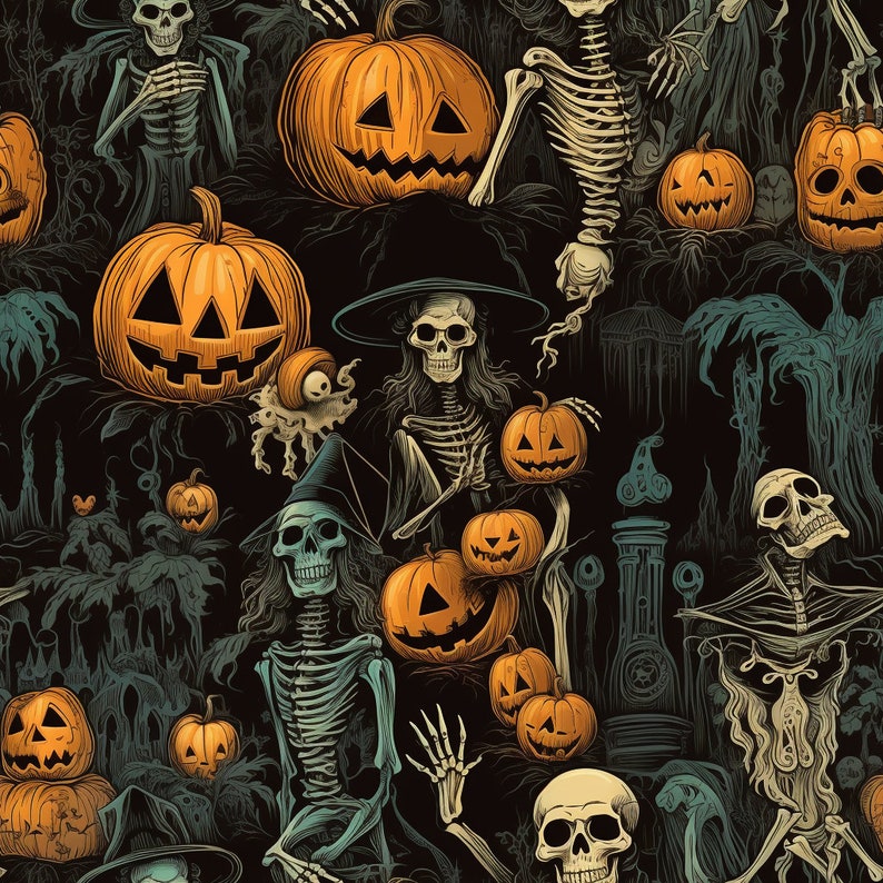 Digital Pattern Bundle Halloween, Including 4 Designs, 12x12 Inches ...