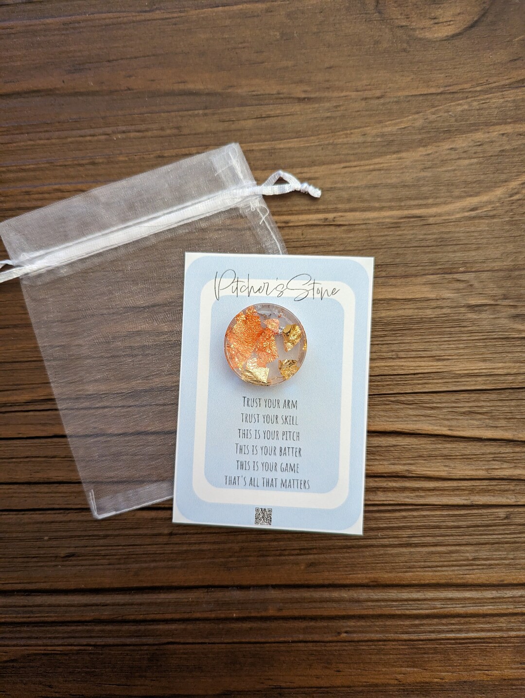 Resin Pitcher's Worry Stone, Baseball Gift, Handmade - Etsy