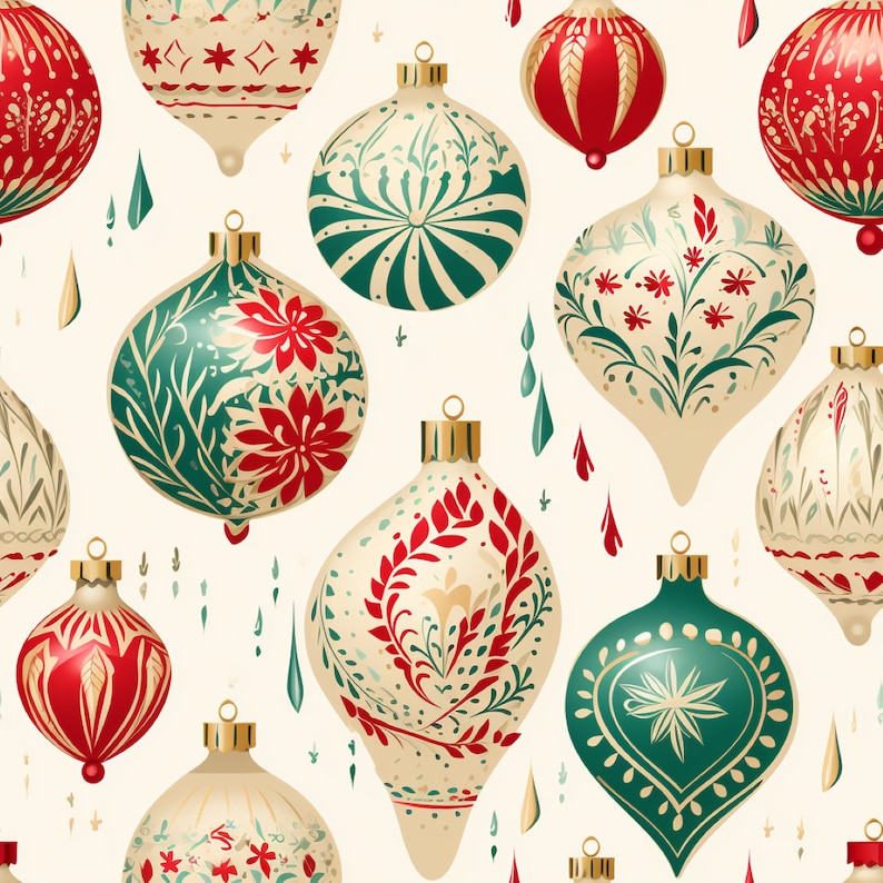 Digital Pattern Bundle Christmas Ornaments, Including 5 Designs, 12x12 ...