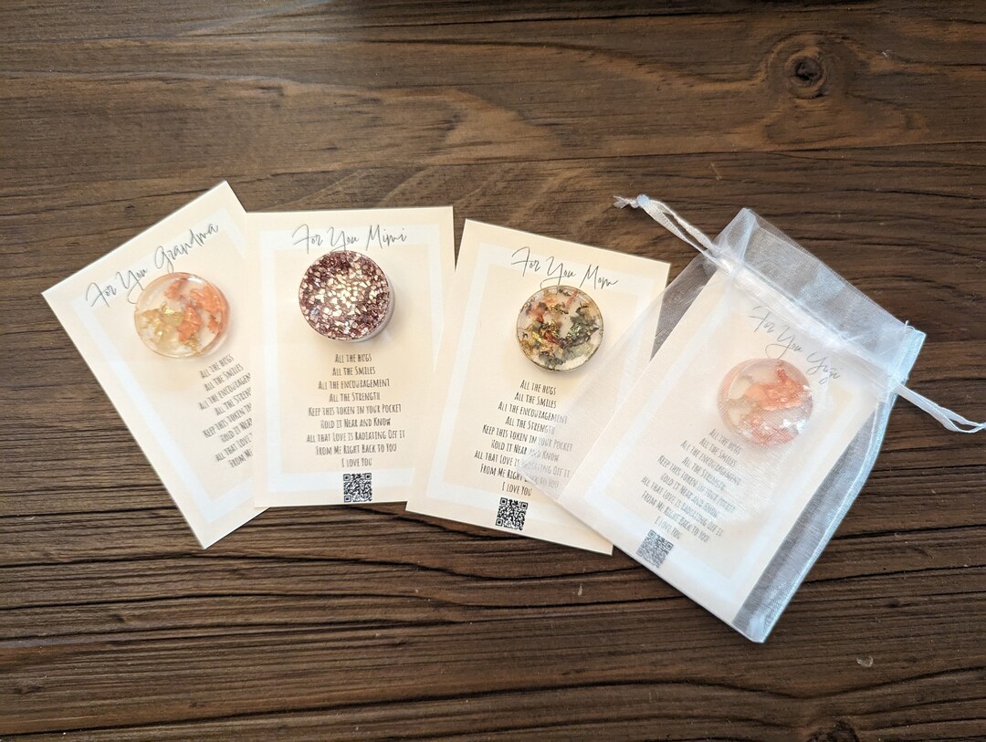 Resin Worry Stone, Anxiety Stone, Lucky Pocket Stone, Touch Stone With ...
