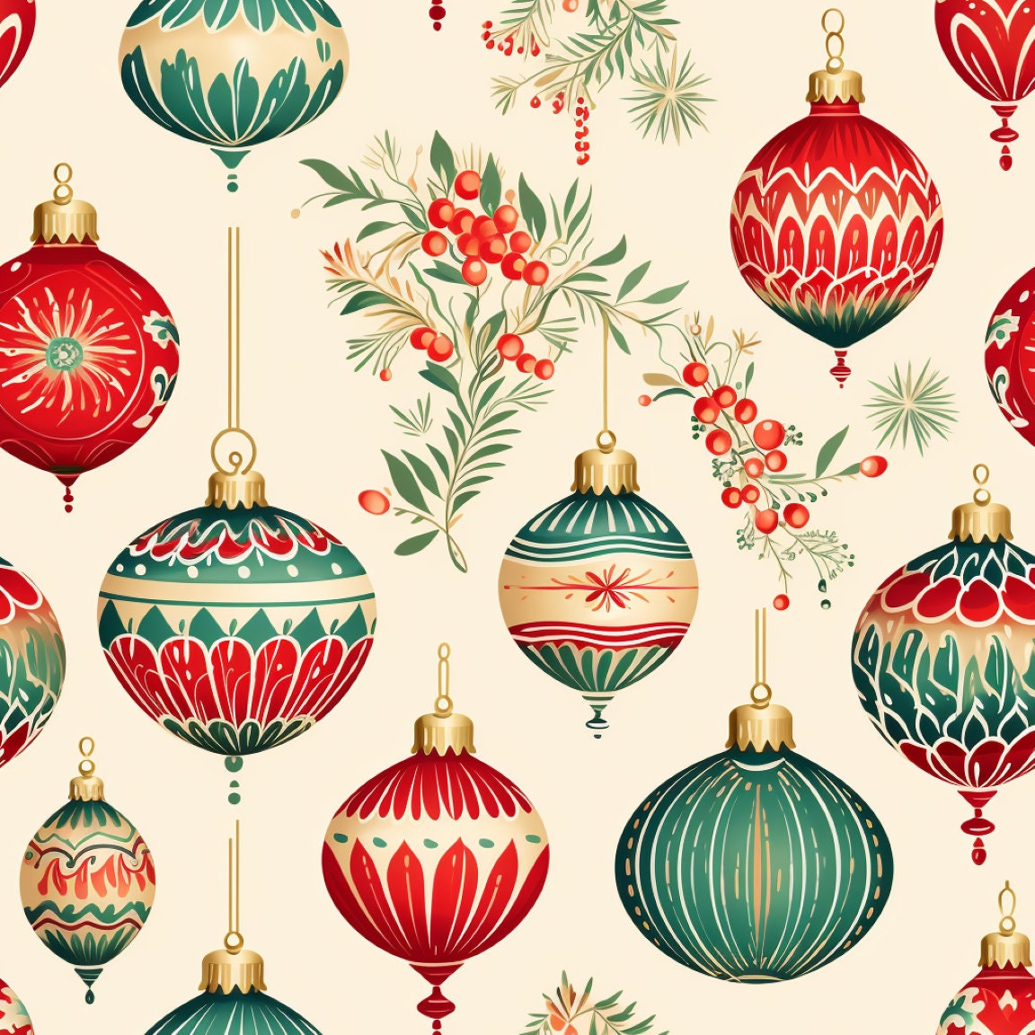 Digital Pattern Bundle Christmas Ornaments, Including 5 Designs, 12x12 ...