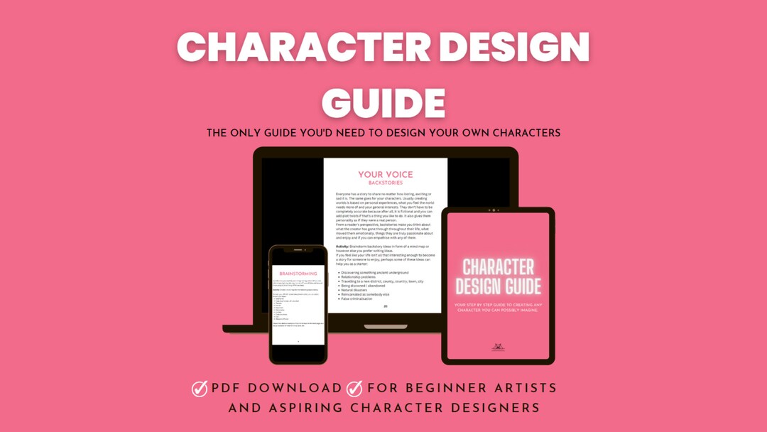 Character Design Guide // Illustration Guidebook for Beginner Artists ...