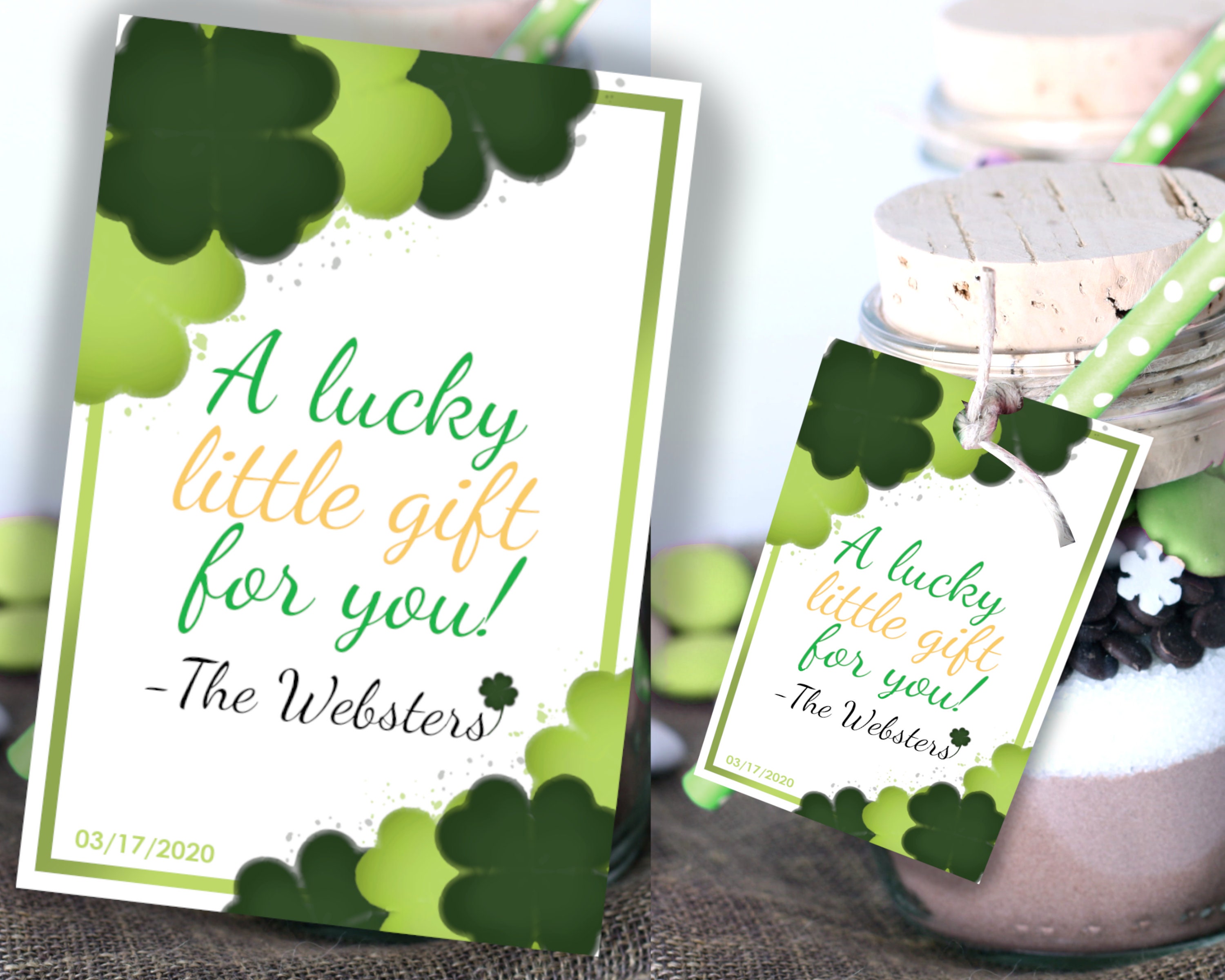 Printable St Patrick's Day Favor Tags / Custom Name Personalized Treat ...