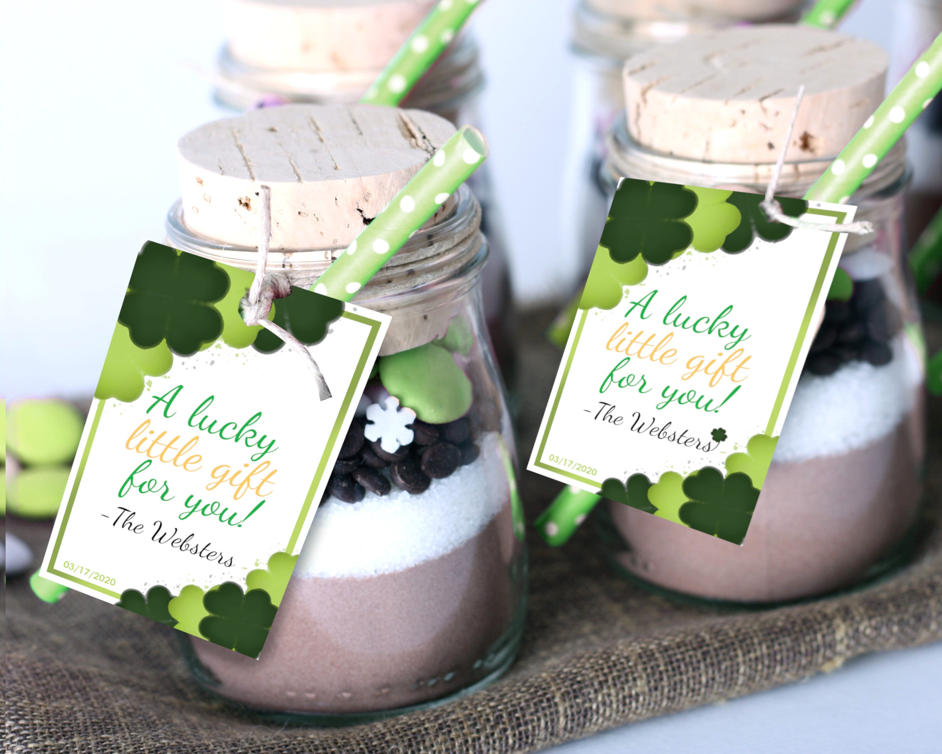 Printable St Patrick's Day Favor Tags / Custom Name Personalized Treat ...