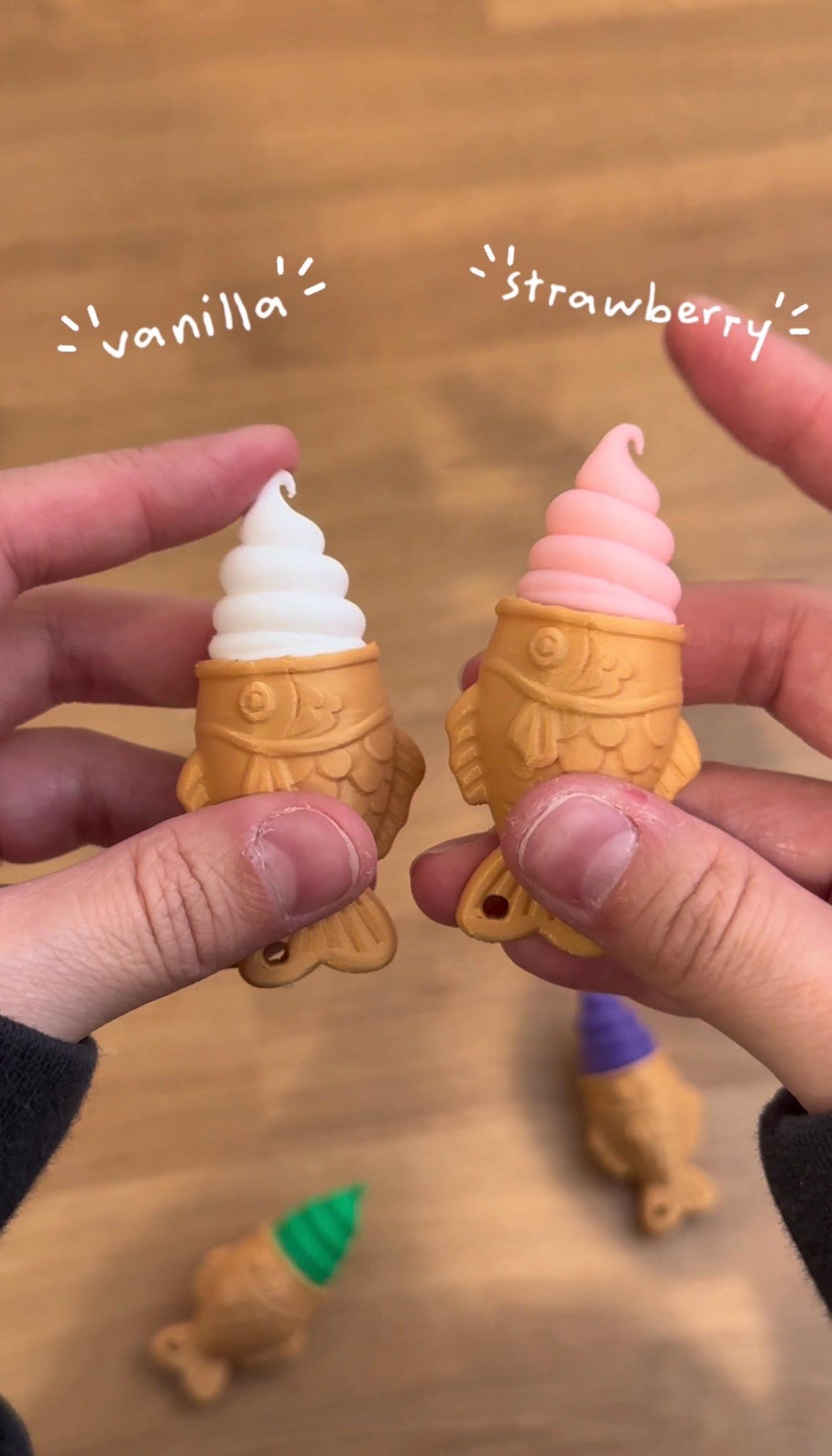 Japanese Taiyaki Ice Cream Fidget Clicker - Etsy