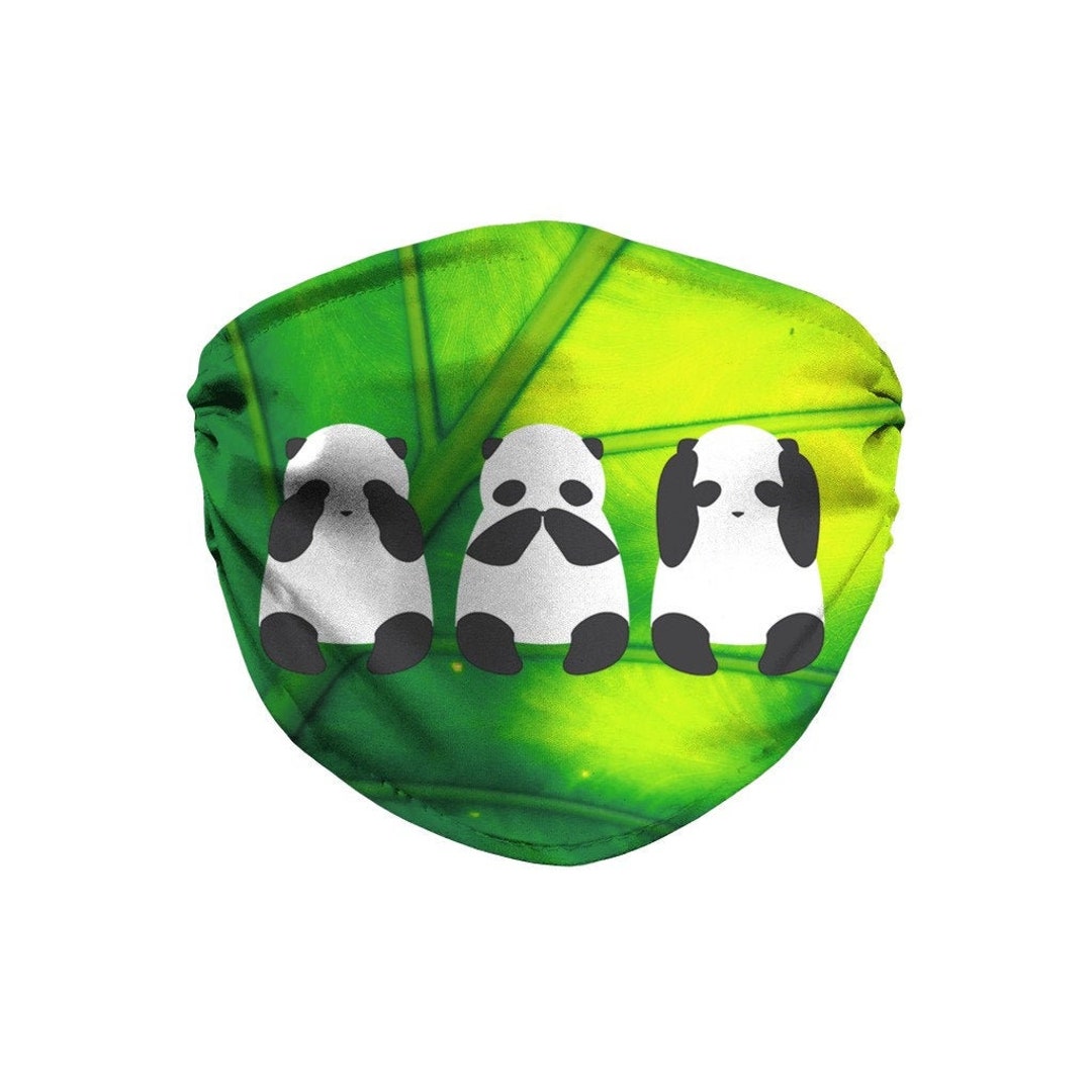 Panda Face Mask - Etsy