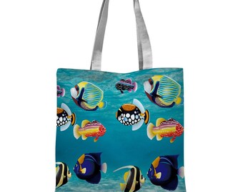 New Medium Handmade Tropical Whale Reef Ocean Beach Denim Tote Bag - Etsy