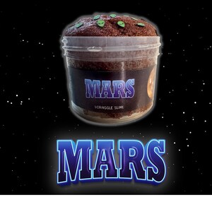 Planet Mars Sand Slime, ASMR Slime, Crunchy Slime, Space Themed Slime ...