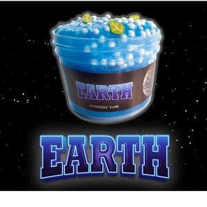 Planet Earth Jelly Slime, ASMR Slime, Crunchy Slime, Space Themed Slime ...
