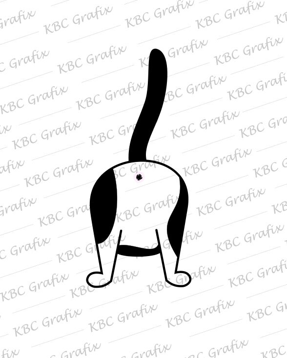 Kitty Butt, Cat Butt, Silly, Funny, Tshirt Design, Svg, Vector, Cricut ...