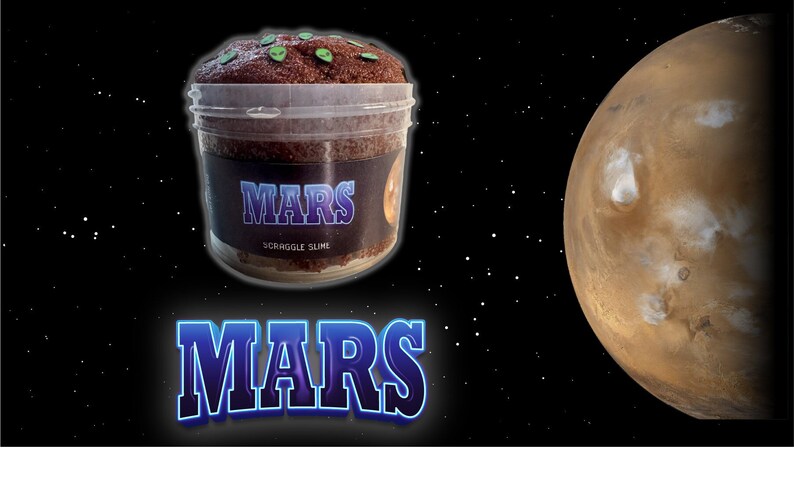 Planet Mars Sand Slime, ASMR Slime, Crunchy Slime, Space Themed Slime ...