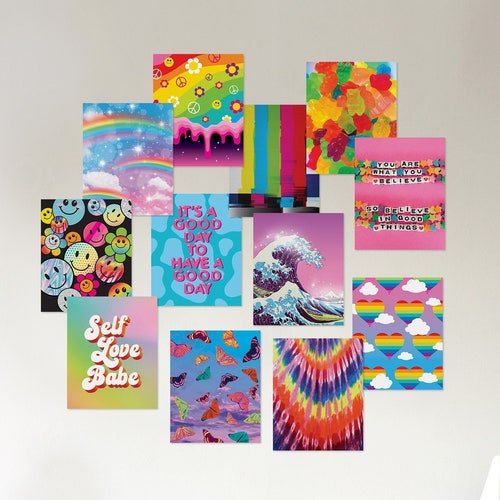 PRINTED 8x10 Indie Kidcore Aesthetic Wall Art Prints 12 Set - Etsy