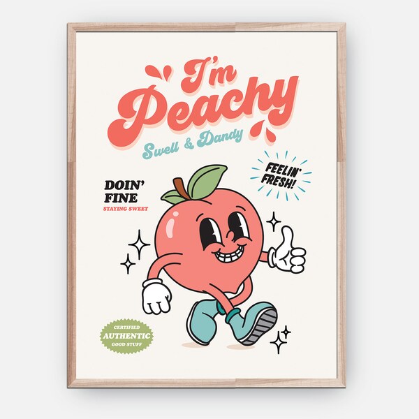 Peach Wall Decor - Etsy