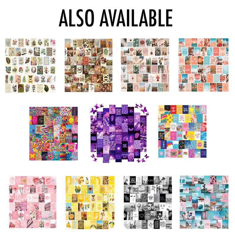 Vintage Aesthetic Wall Collage Kit 60 Printed 4x6 Cottagecore Etsy