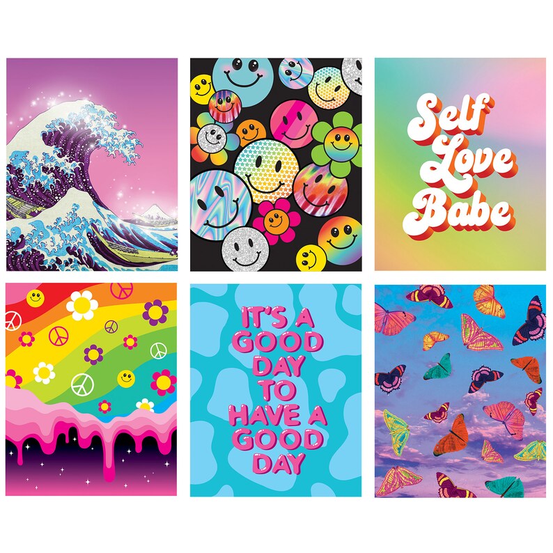 PRINTED 8x10 Indie Kidcore Aesthetic Wall Art Prints 12 Set - Etsy