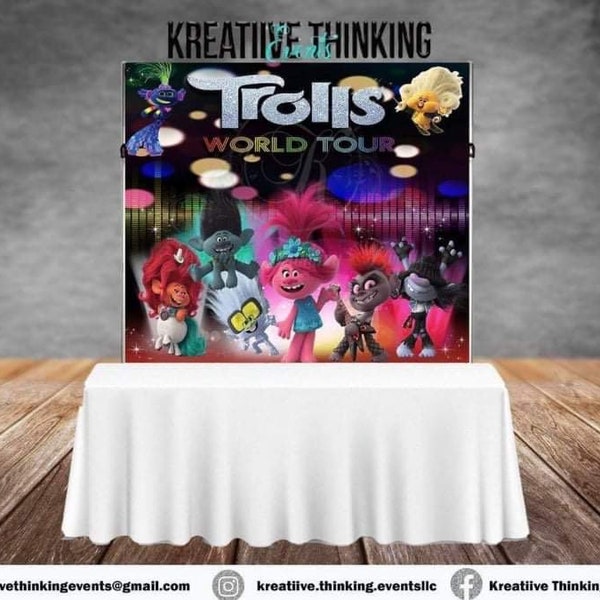 Trolls Backdrop - Etsy