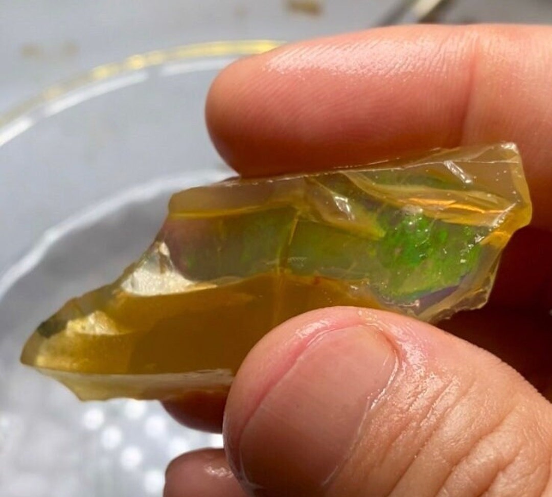 Ethiopian Water Opal Large Hydro Found in Underwater Cave Fire Matrix ...