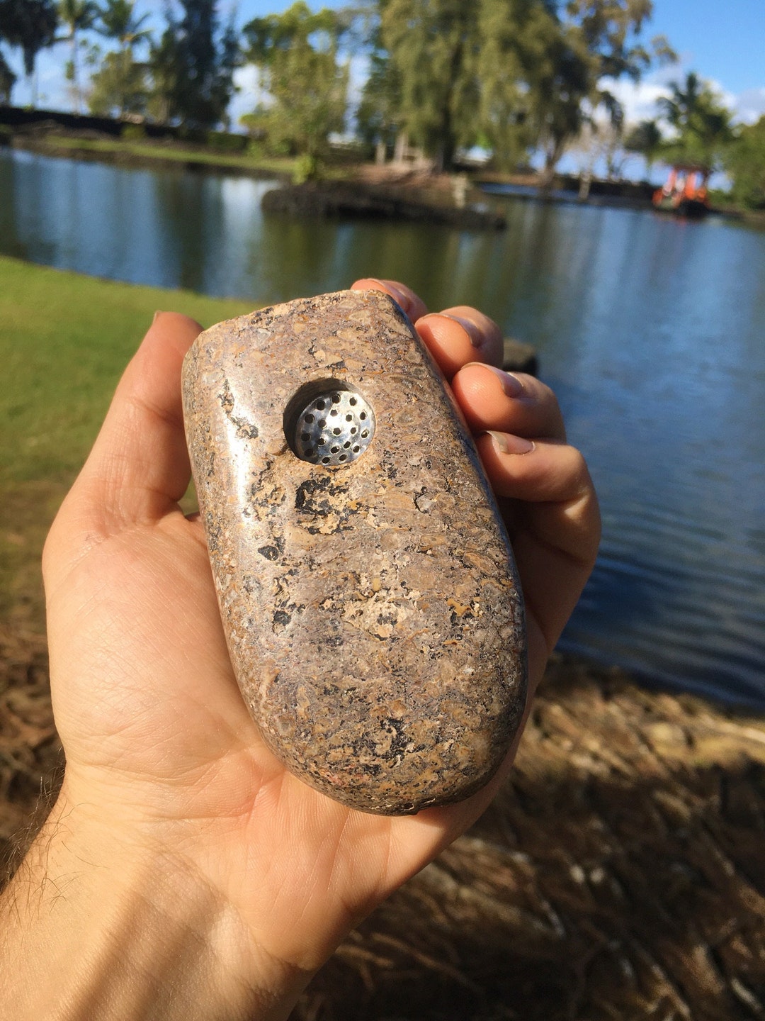 Giant Dinosaur Bone Pipe Fossilized Triceratops Bone Genuine Hell’s ...