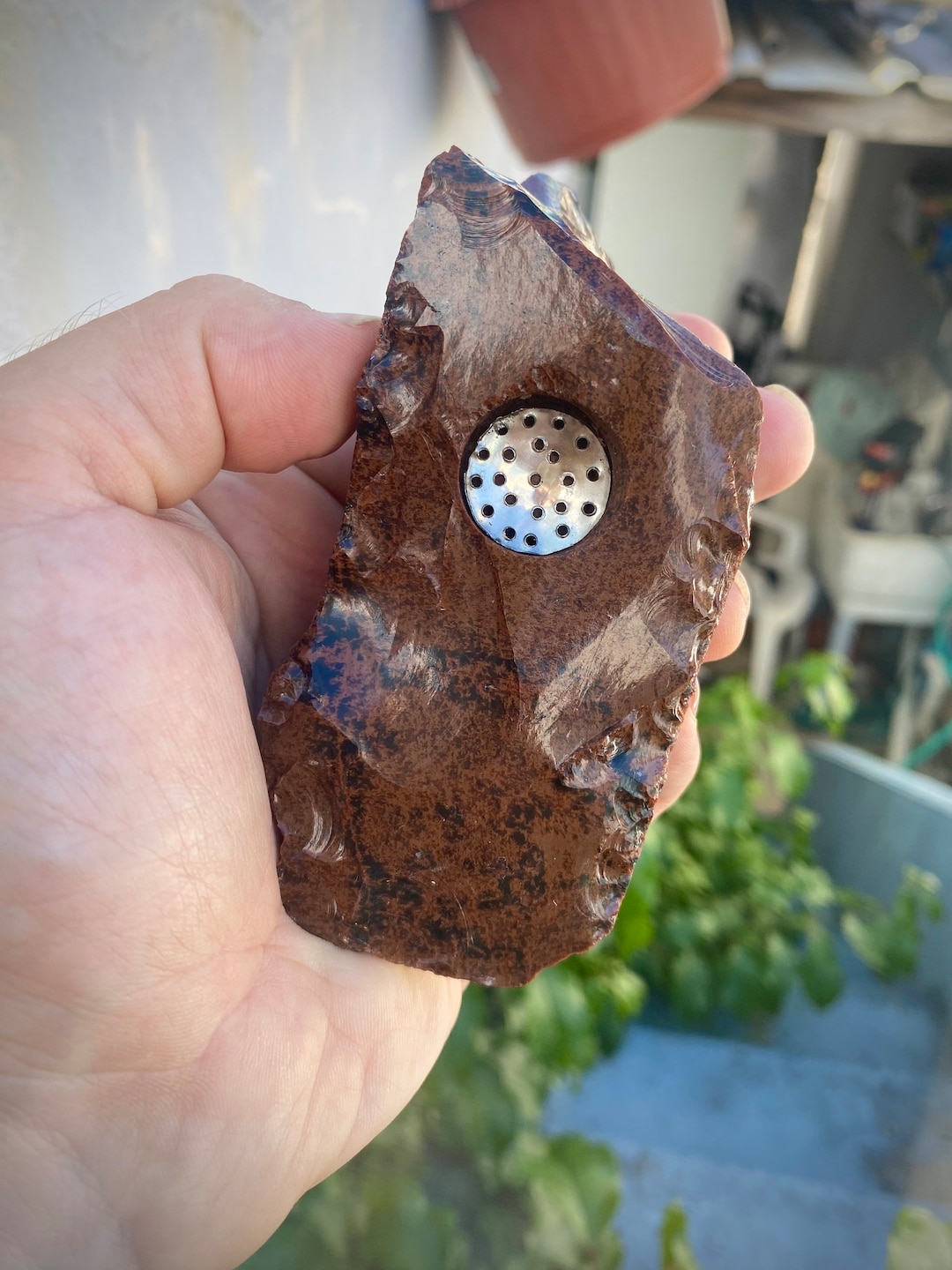 Mahogany Obsidian Pipe Crystal Pipes Large Stunning Natural Lava Glass ...