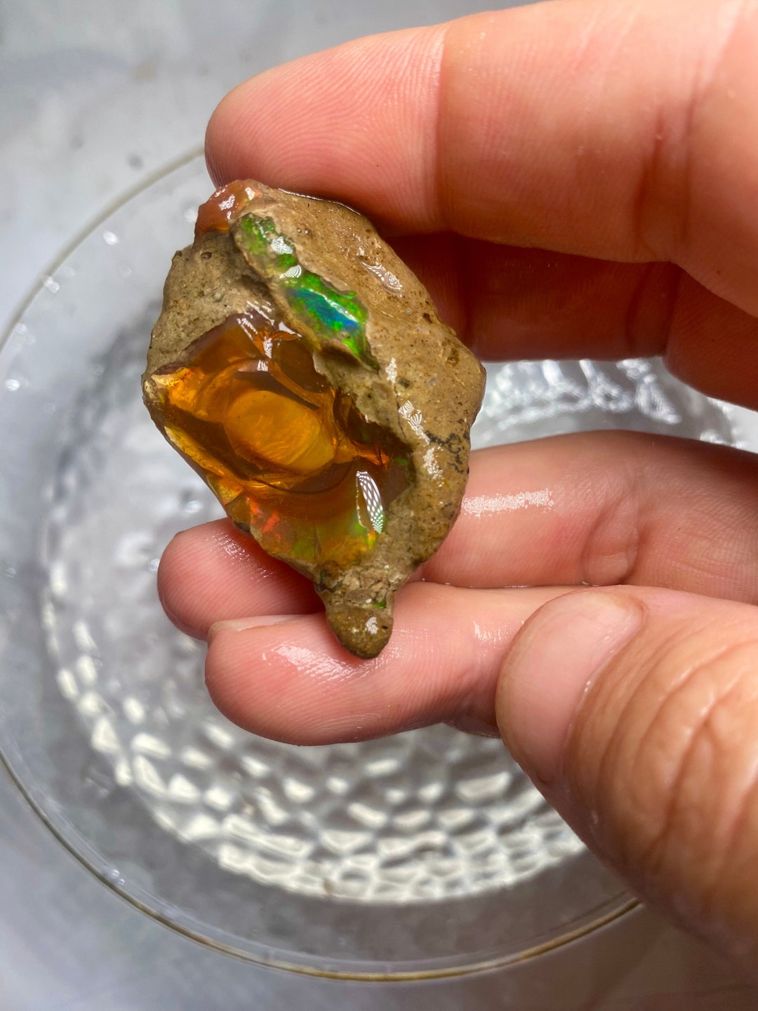 HUGE Ethiopian Water Opal Natural Opals Exquisite Fire Flashy Green Red ...