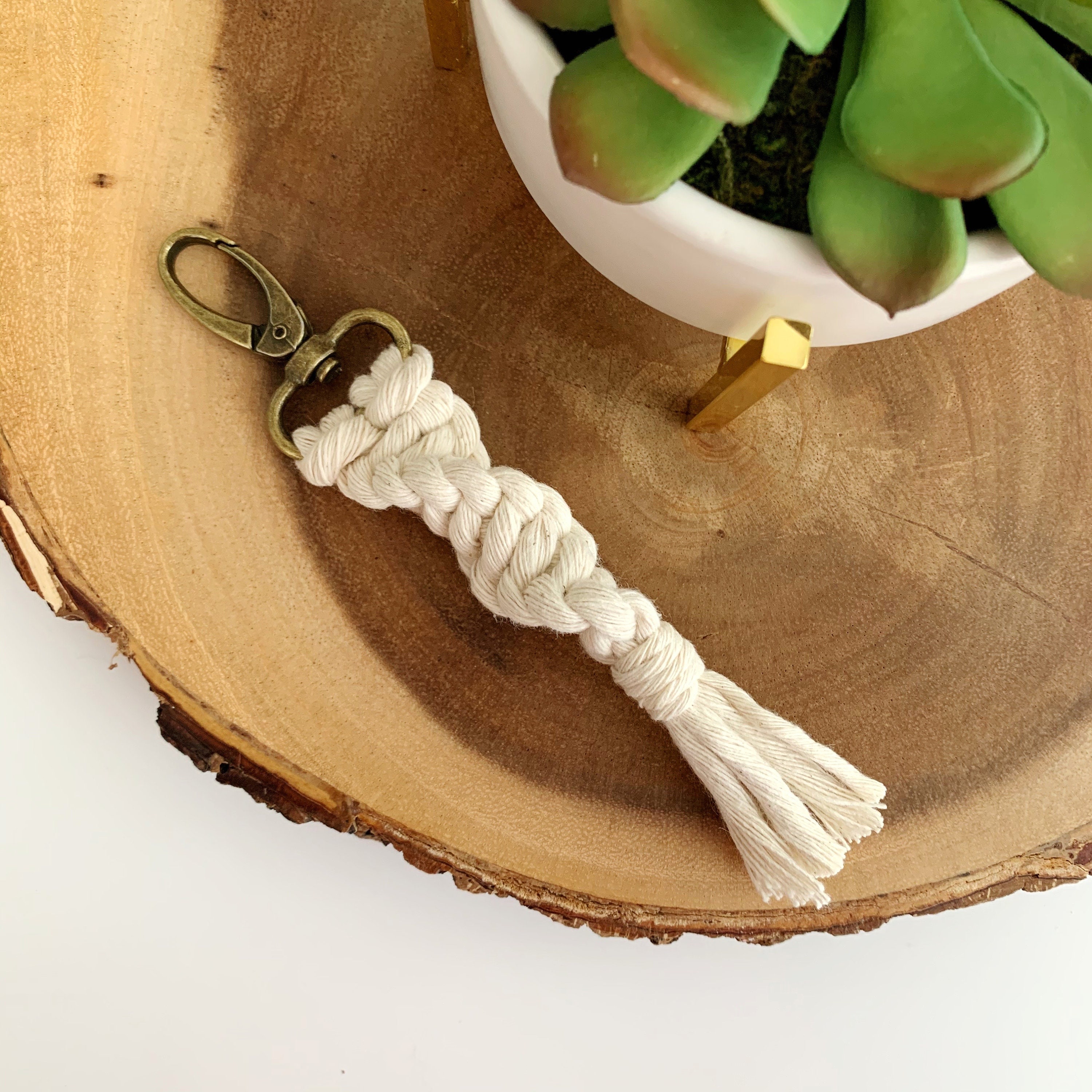 Keychain Macrame Keychain - Etsy