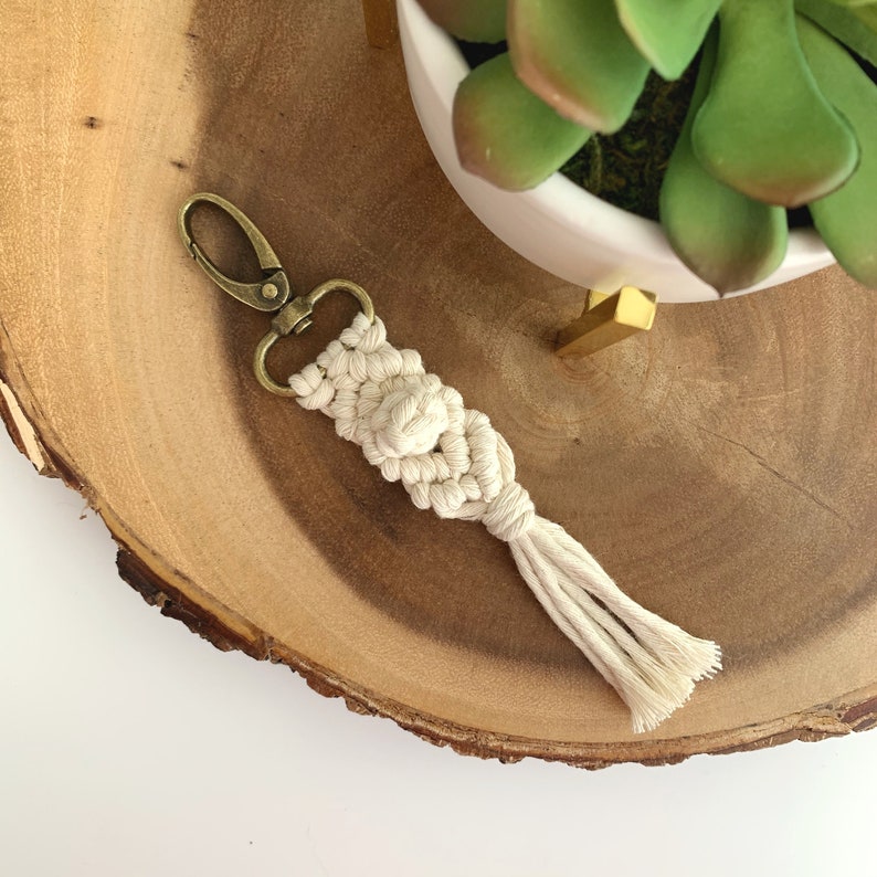 Keychain Macrame Keychain - Etsy