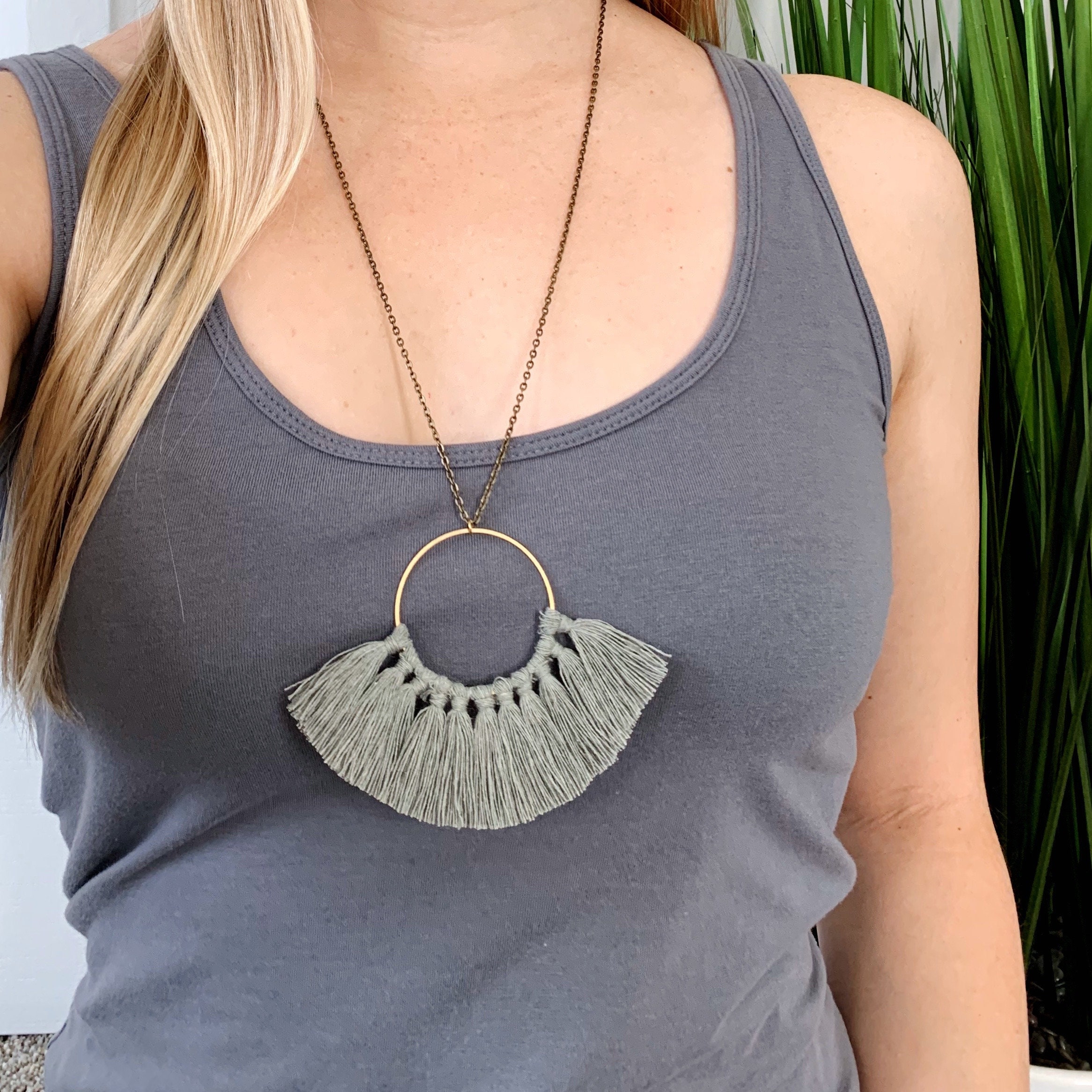 Fringe Necklace - Etsy