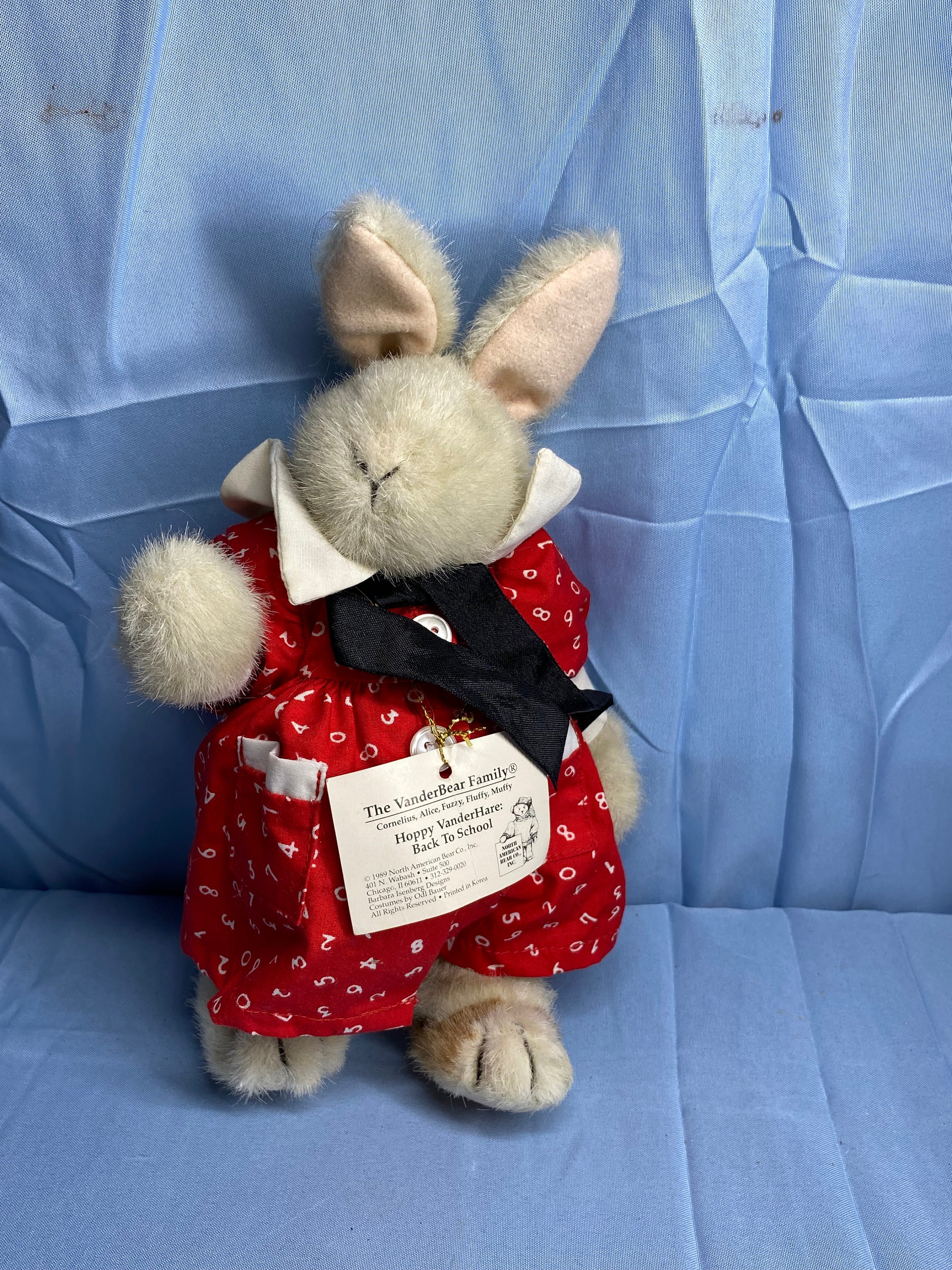 Vintage Hoppy VanderHare Back To School Rabbit Themed Outfit Stuffed ...