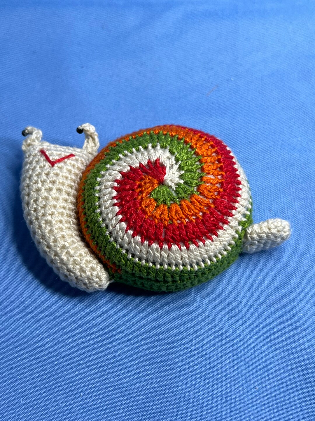Snail Multicolor Colorful Crochet Knit Pattern Size 3.5 - Etsy