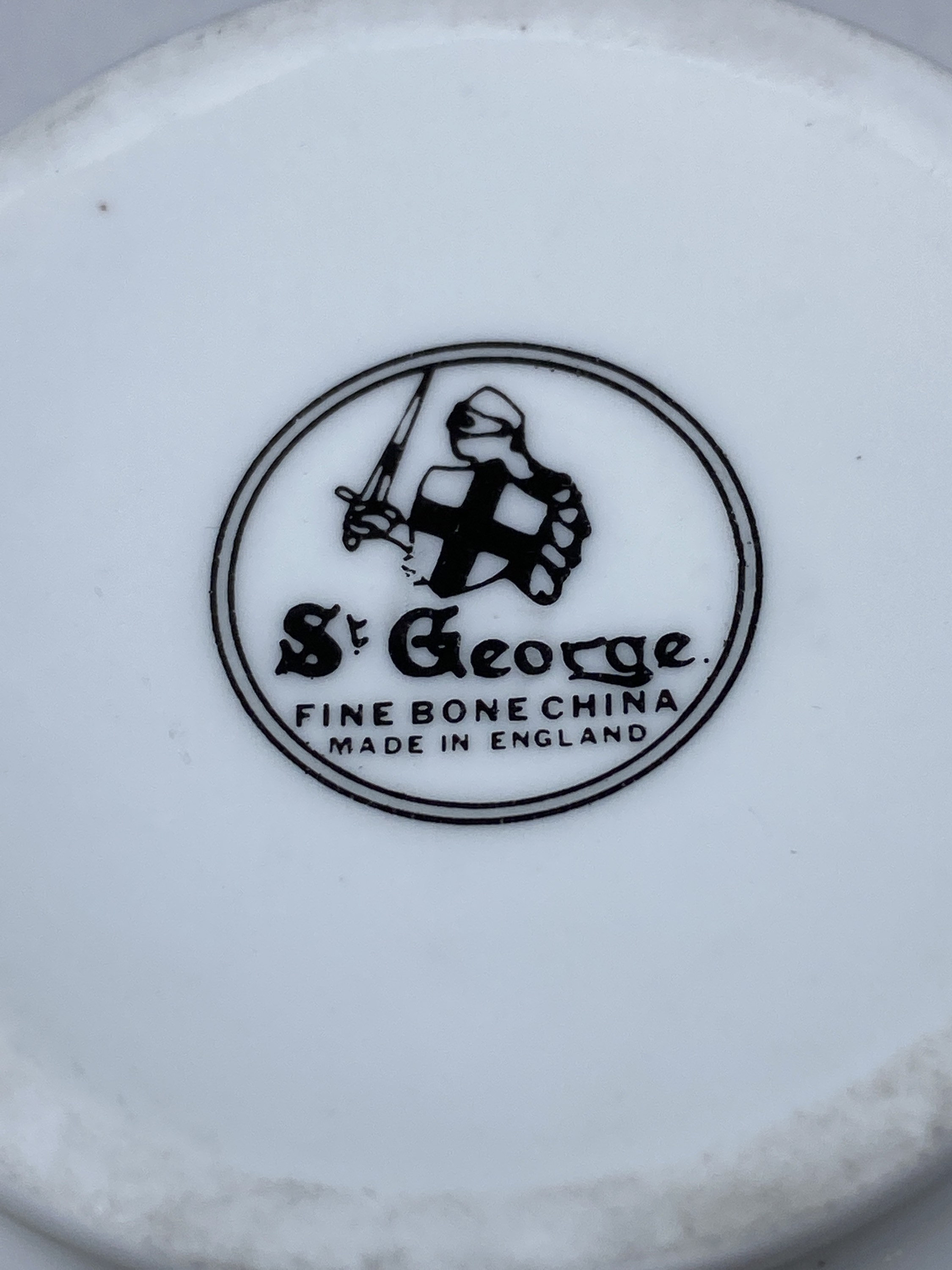 St George Fine Bone China Condiment Bowl Yellow Blue Flowers - Etsy