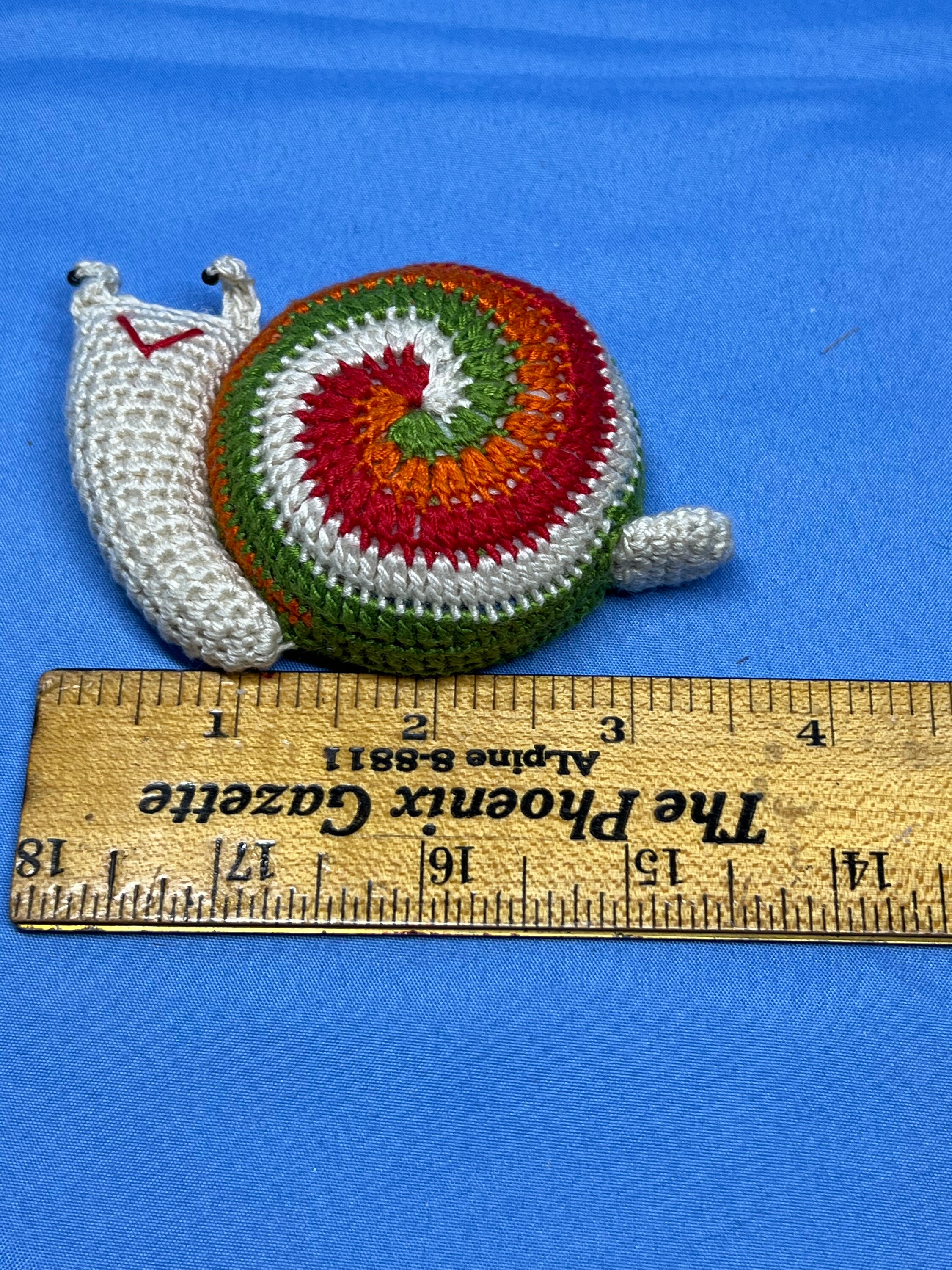 Snail Multicolor Colorful Crochet Knit Pattern Size 3.5 - Etsy