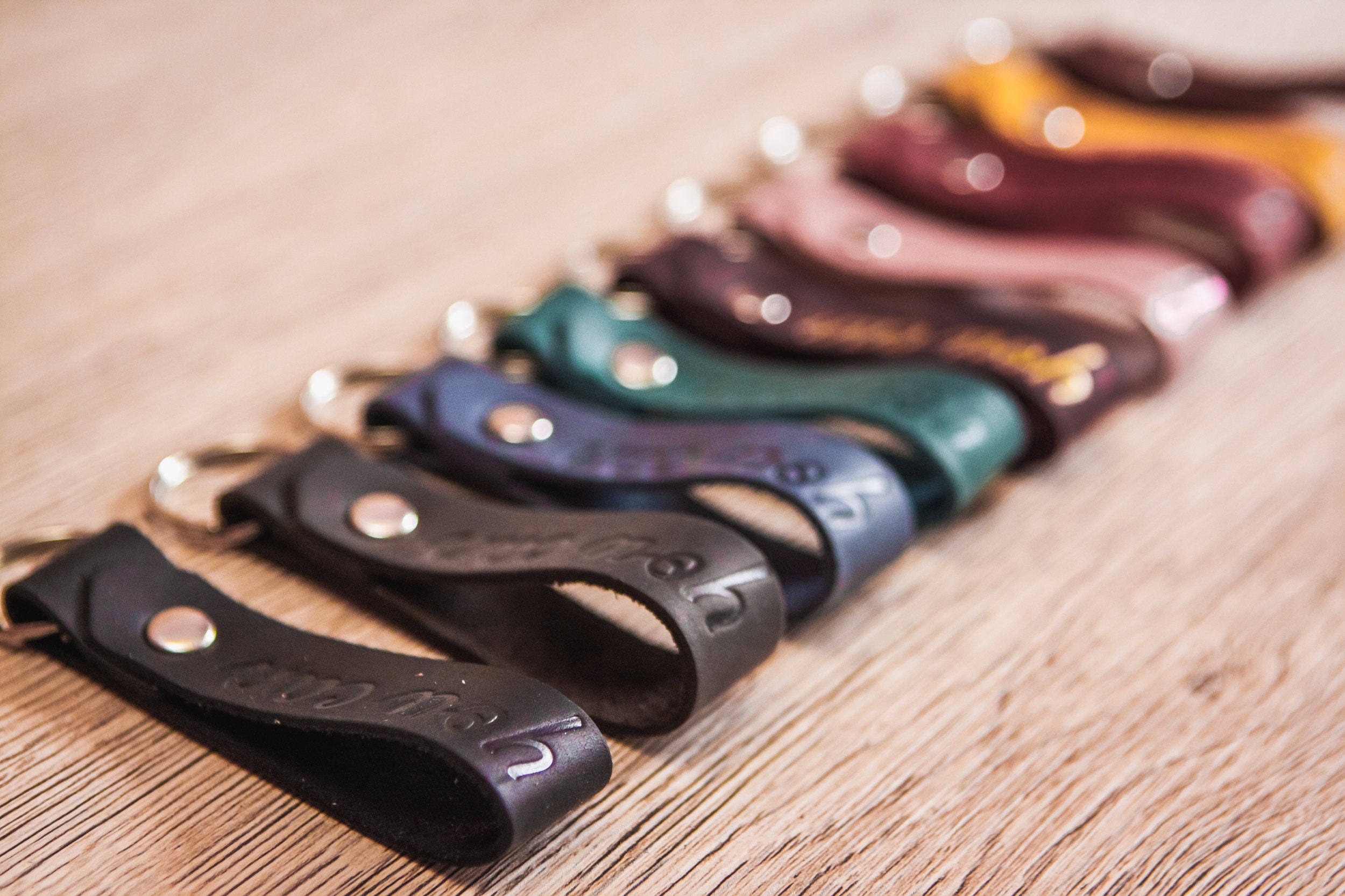 Personalized Leather Keychain for Womencustom Name Key - Etsy