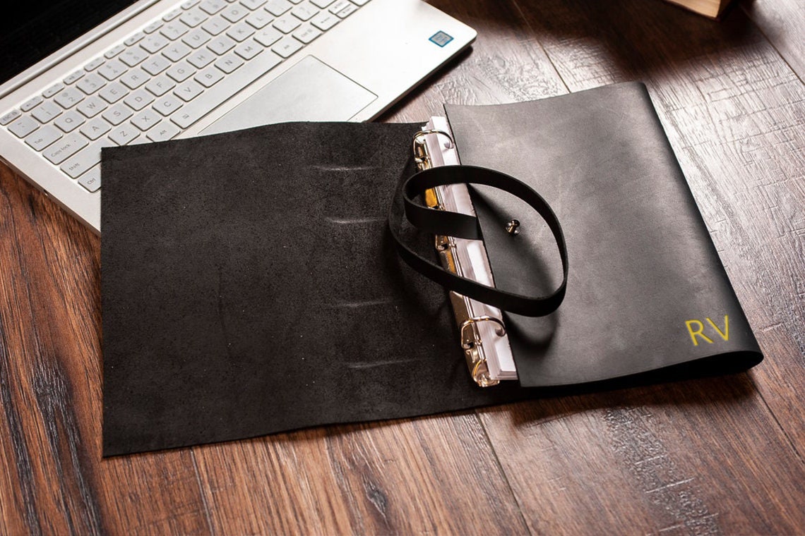 Refillable Notebookpersonalized A5 Leather Binder Notebook - Etsy