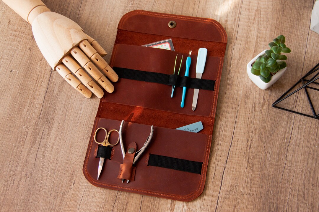 Leather Manicure Case,manicure Set Case,leather Scissors Case,manicure ...
