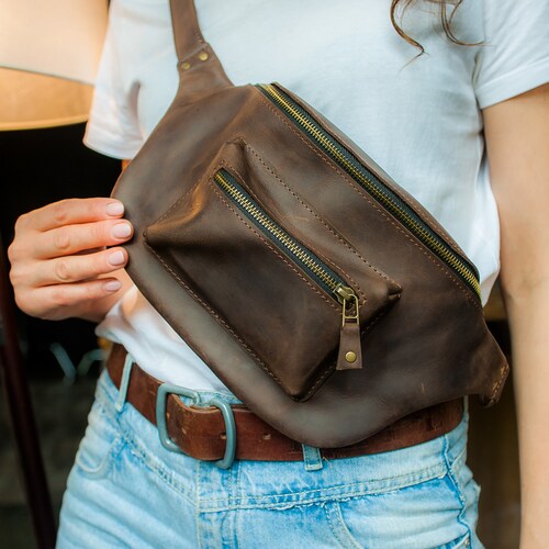 Leather Hip Bag | Etsy