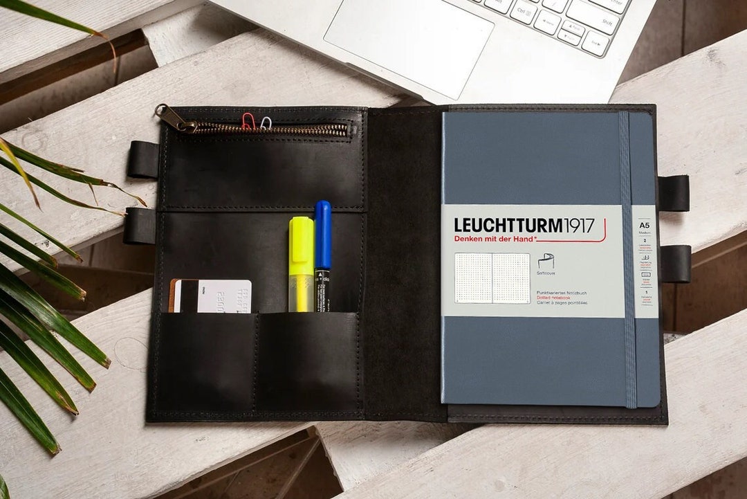 Leather Leuchtturm1917 Cover, Leather Notebook Cover A5, Notebook Cover ...