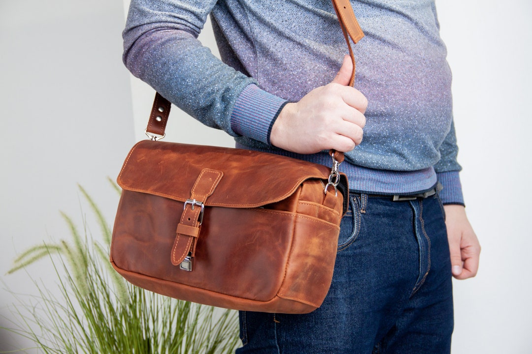 Personalized Leather Camera Bag,camera Satchel,leather Camera Bag ...