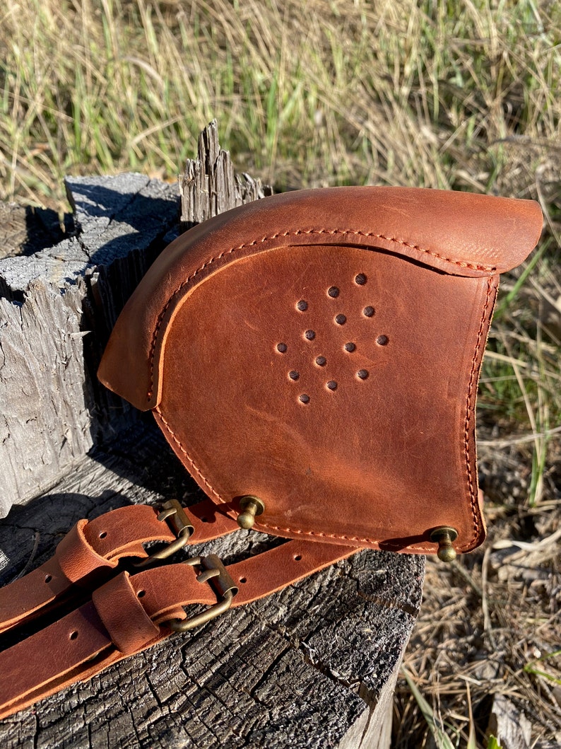 Leather Mouth Maskprotective Face Mask With Filter - Etsy