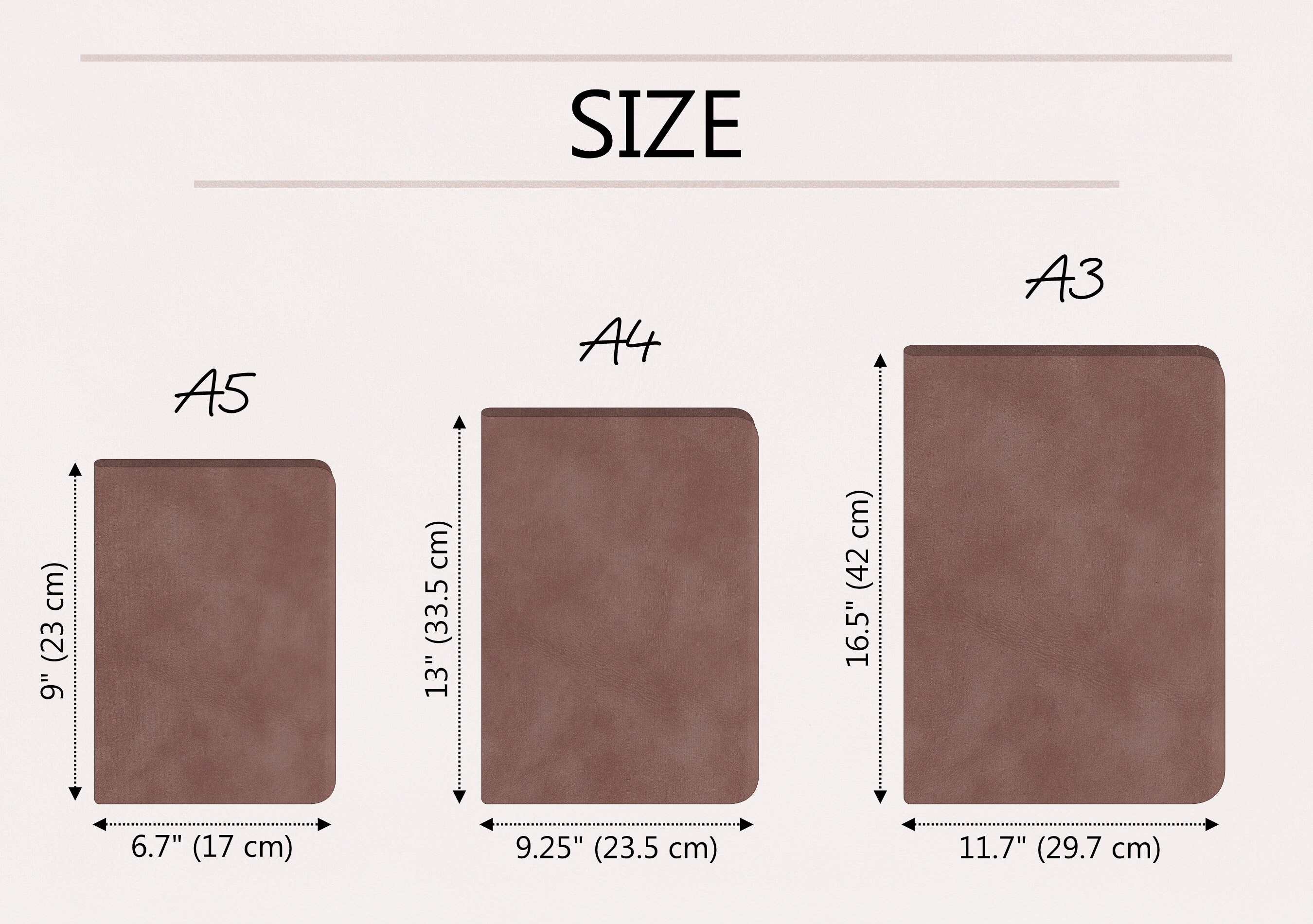 Handmade Leather Paper Folder A4 Document Holder Office - Etsy