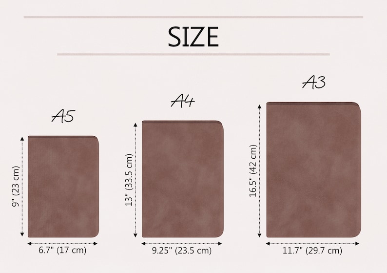 Leather Document Holder Leather Paper Portfolio A4 Document - Etsy