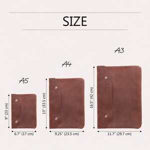 Leather Portfolio Case,document Organizer,leather Paper Folder,paper ...