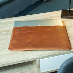 Leather Document Holder, Leather Paper Portfolio, A4 Document Organizer ...