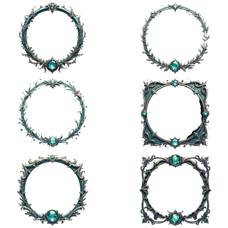 Fantasy Game Token Frame, RPG Portrait D&D Pathfinder Character ...